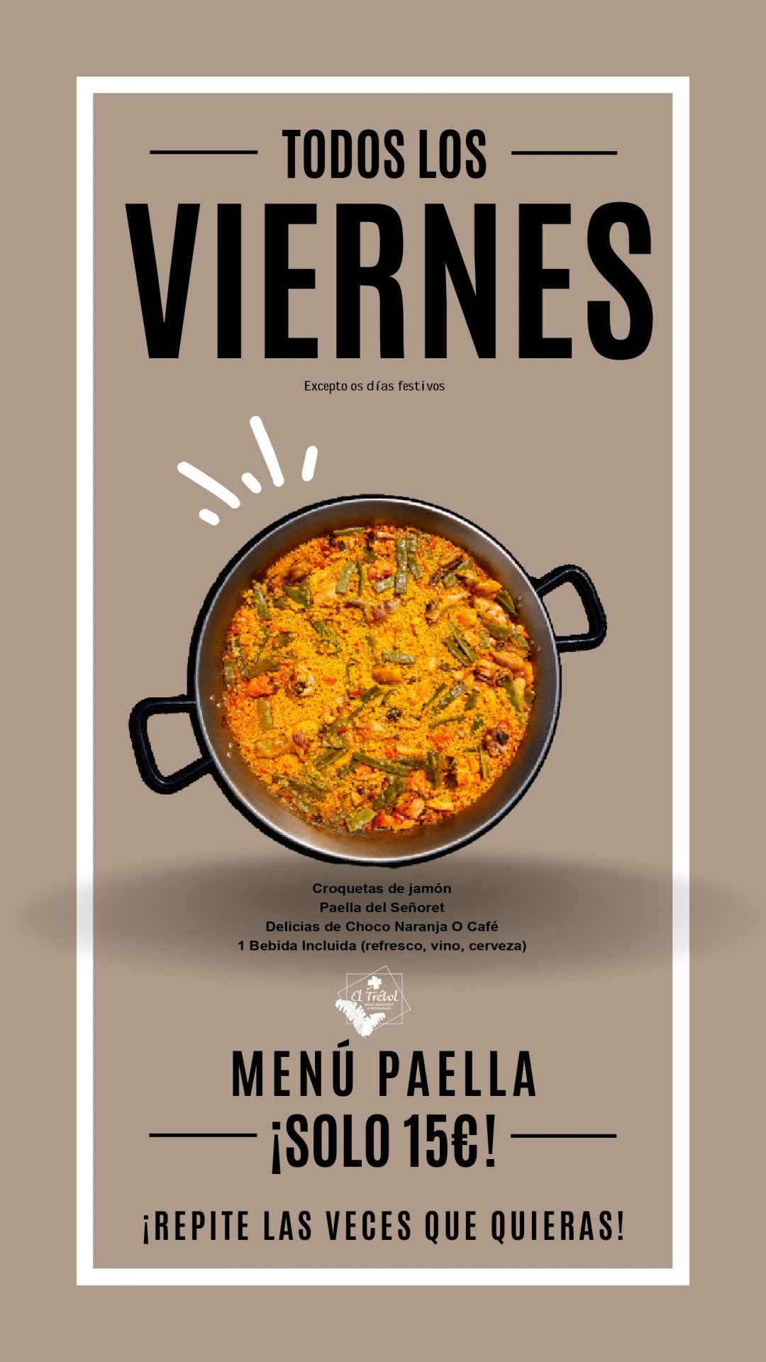 Nuestros menús en Restaurante El Trébol.